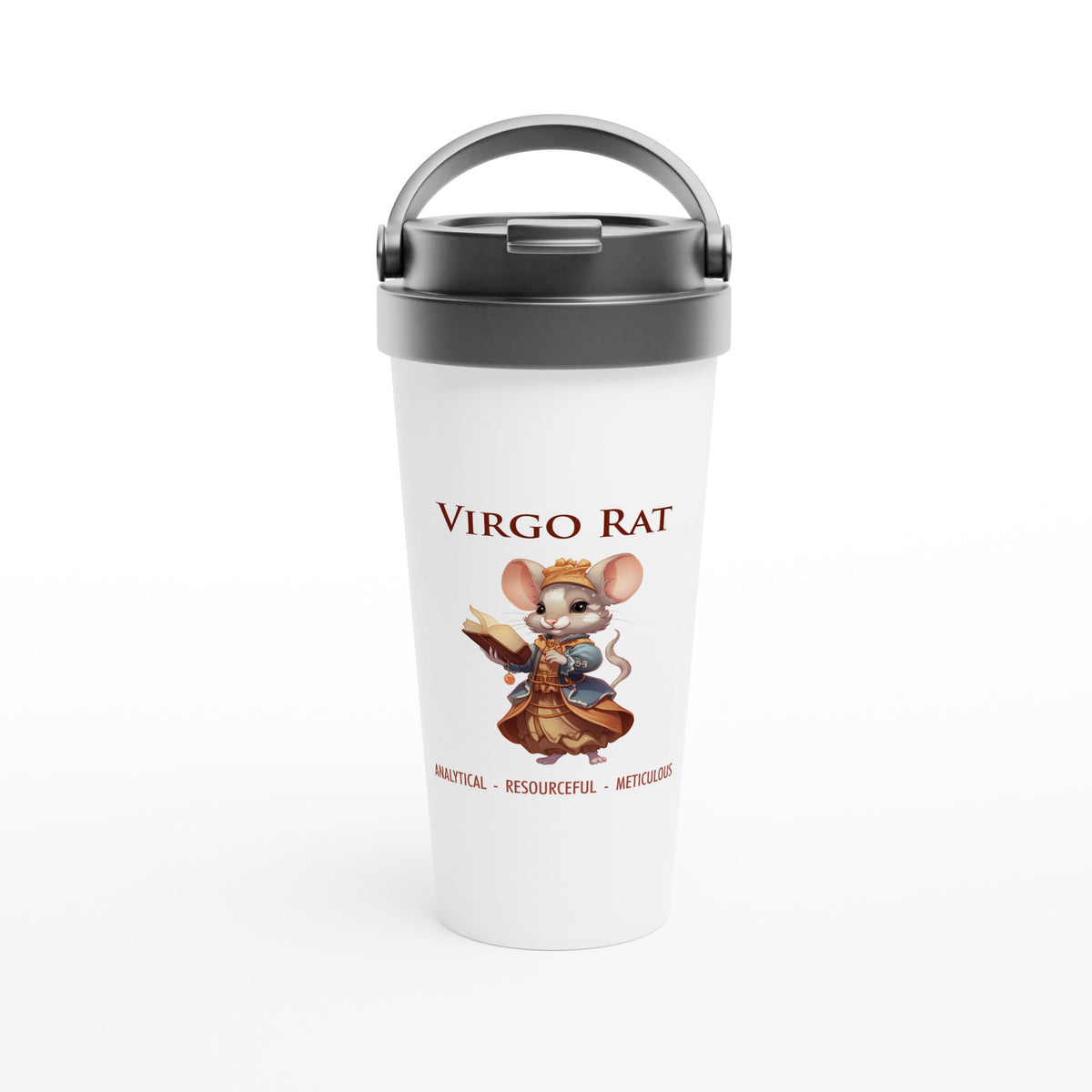 Virgo Rat (F) Stainless Steel Travel Mug – Zodiac Gear