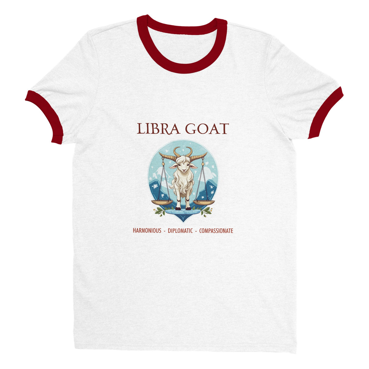 Libra Goat Unisex Ringer T-shirt – Zodiac Gear