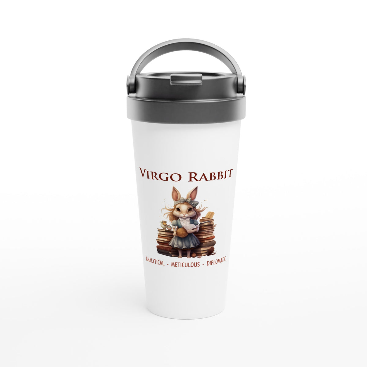 Virgo Rabbit (F) Stainless Steel Travel Mug – Zodiac Gear